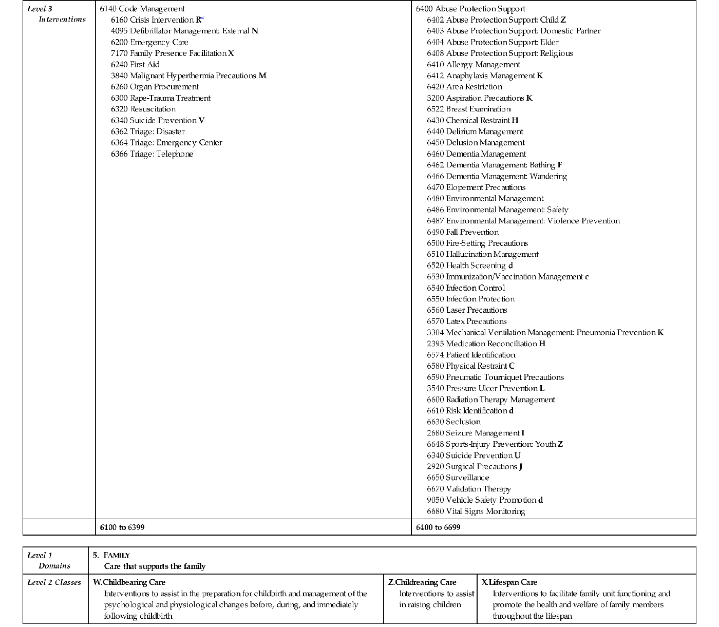 Nursing Interventions Classification (NIC)
