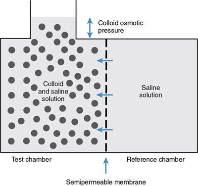 Colloid osmotic pressure and osmolality