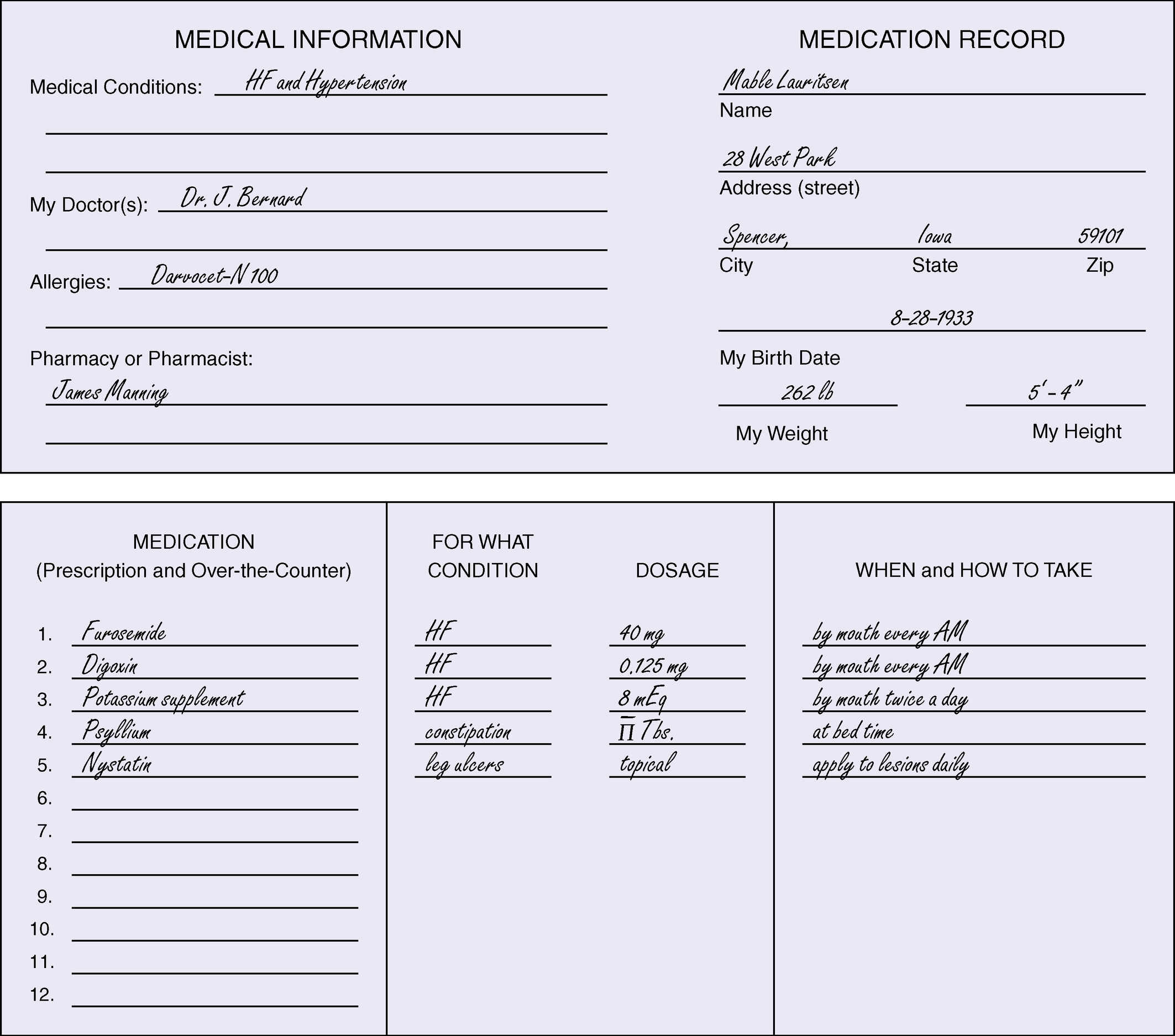 Admission, Transfer, and Discharge